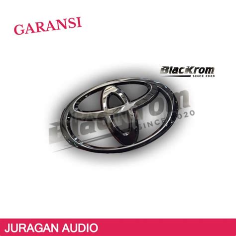 Jual Logo Emblem Black Chrome Belakang Toyota Agya 2023 High Quality