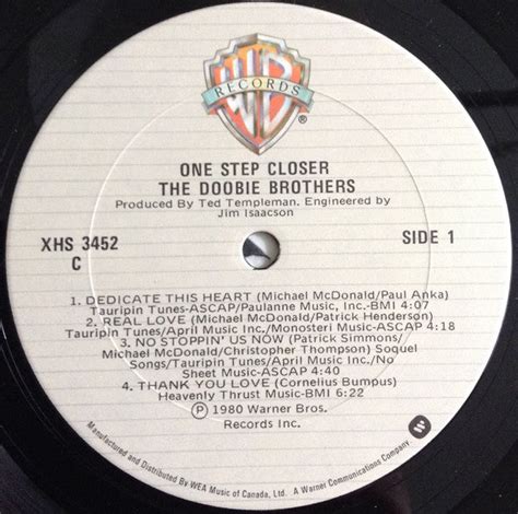 The Doobie Brothers One Step Closer 1980 Original Vinyl Pursuit Inc