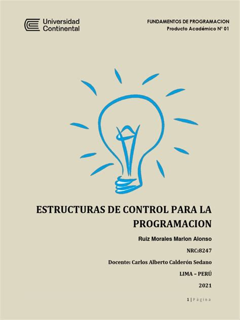 Pa01 Fundamentos De Programacion Pdf Programa De Computadora