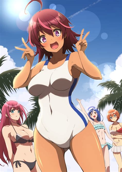 Rule 34 4girls Blue Hair Bokutachi Wa Benkyou Ga Dekinai Female