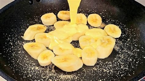 후라이팬에 구워 맛나는 바나나🔥🍌 단짠단짠 바나나 팬케이크 만들기 초간단 아침 레시피 너무 맛있어서 아이들이 좋아하는 음식