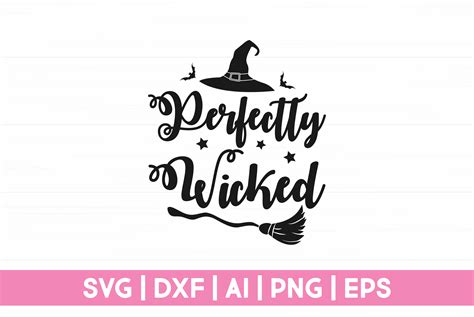 Perfectly Wicked SVG Graphic By CraftartSVG Creative Fabrica