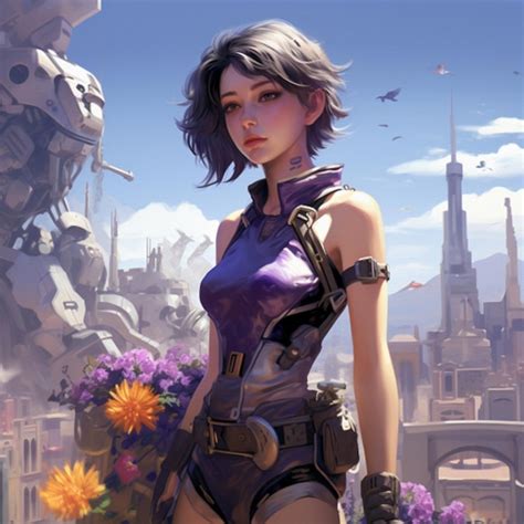 Premium Ai Image Beautiful Short Hair Girl