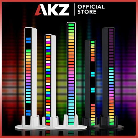 Akz Rgb Voice Activated Pickup Rhythm Light Creative Colorful Sound Control Ambient Light With