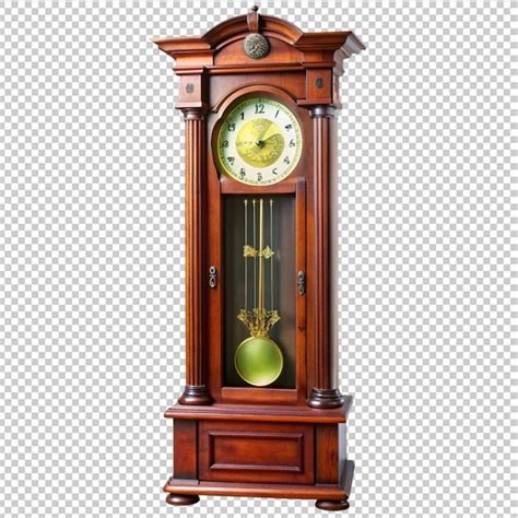 Antique Grandfather Clock With Pendulum Premium Ai Generated Psd