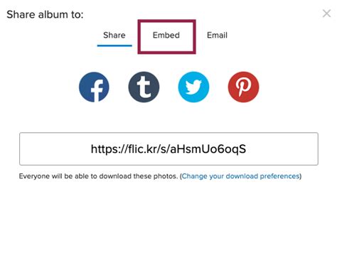 Locate Your Flickr Embed Link Terminalfour T4 User Guide Memorial