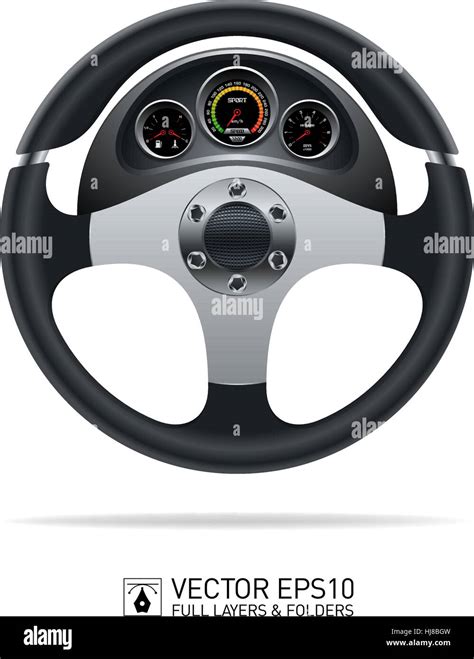 Progettazione Di Auto Sportive Volante E Sul Cruscotto Isolato Di