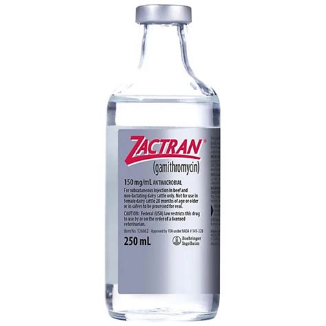 Zactran Gamithromycin Injection Solution For Cattle At Tractor Supply Co