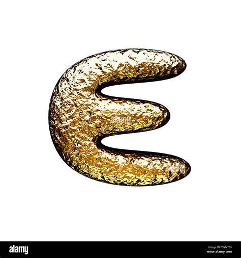 Isolated Golden Letter Stock Photo Alamy
