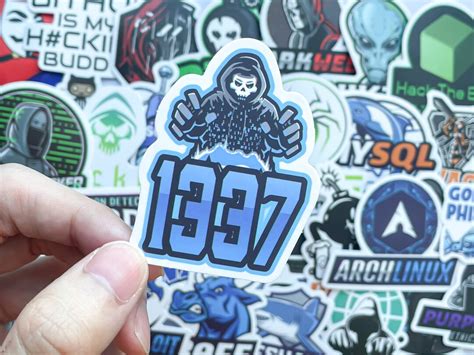 Cyber Warrior Hacker Sticker Etsy