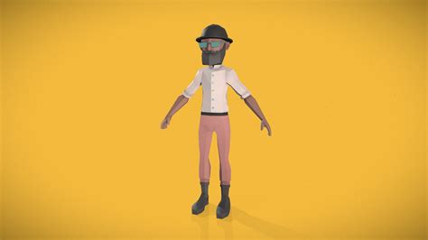 Low Poly Character Barber 3d Model By Melwin Noe Melwinnoe