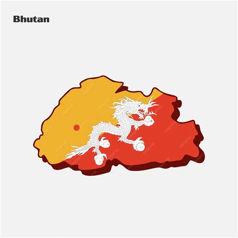 Premium Vector Bhutan Country Nation Flag Map Infographic