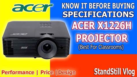 ACER X1226AH PROJECTOR SPECIFICATIONS - YouTube