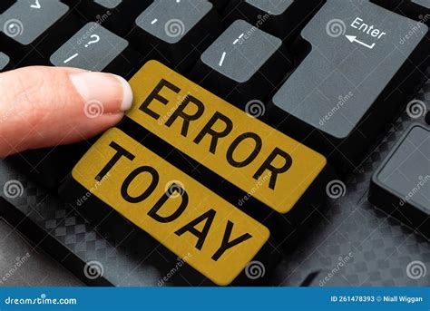 Conceptual Display Error Word Written On Failure Or In Deviation From The Intended Performance