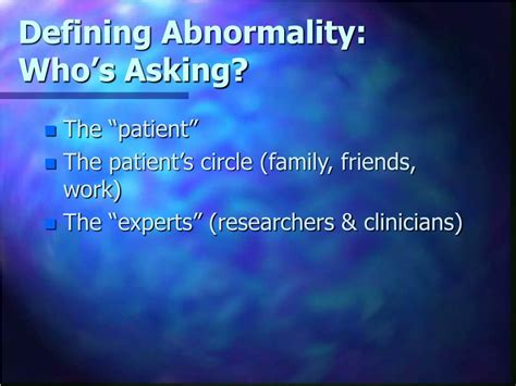 Ppt Defining Abnormality Powerpoint Presentation Free Download Id335627