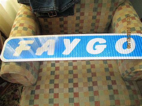 Vintage Faygo Pop Sign Aliuminum Very Nice 1 Sided 1756475280