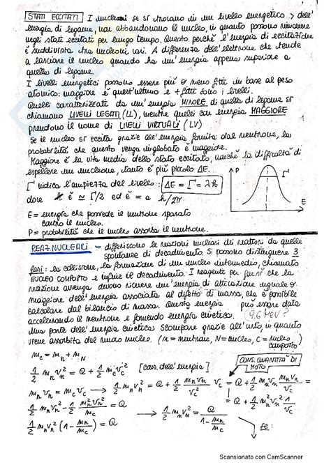 Appunti Di Energia Nucleare E Risoluzione Prove Desame