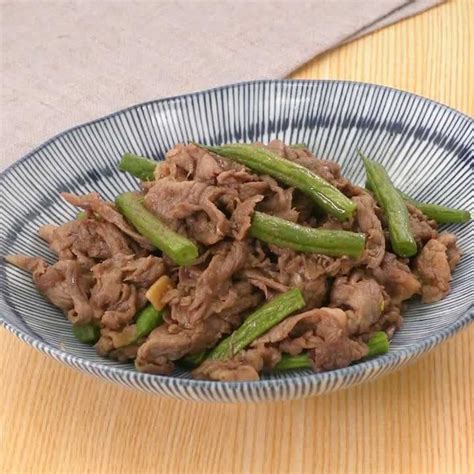 簡単やみつき一品！ 牛肉といんげんの甘辛炒めのレシピ動画・作り方 Delish Kitchen