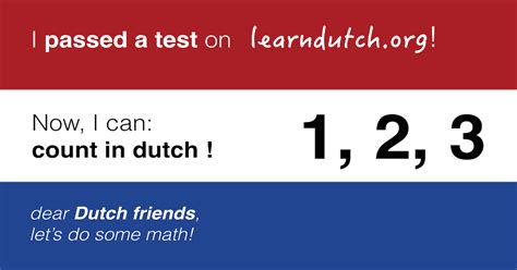 Dutch Vocabulary Test 07 How To Count In Dutch Learn Dutch Online