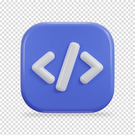 Símbolo De Icono De Codificación 3d De Software De Programación Y Concepto De Desarrollo Web
