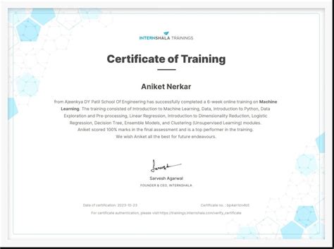 Aniket Nerkar On Linkedin Machinelearning Ai Certification