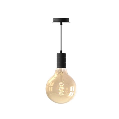 Calex Retro Pendant Light 1 Bulb Black Uk