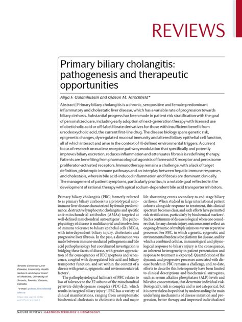 Primary Biliary Colangitis Download Free Pdf T Cell Immune System