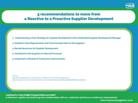 Supplier Development Part 2 How To Move From A Reactive To A Proactive Approach Mexicom