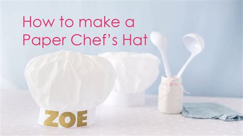 How To Make A Paper Chefs Hat Youtube