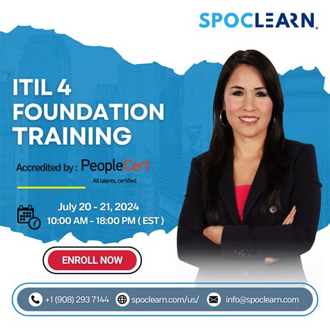 Itil 4 Foundation Certification Training Spoclearn