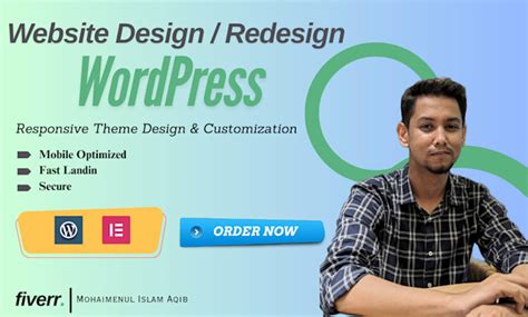 design wordpress website theme and customization by mohaimenul akib