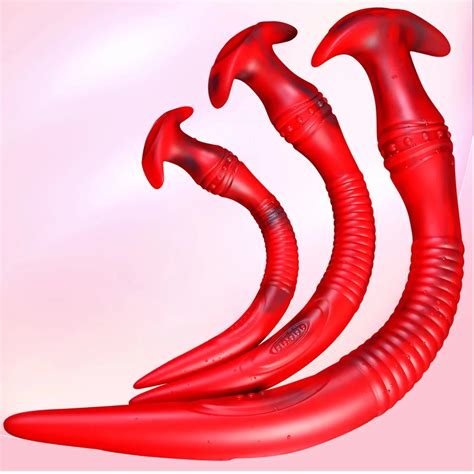 22 Inch Long Tail Butt Plug Monster Tentacle Anal Dildo Silicone Male
