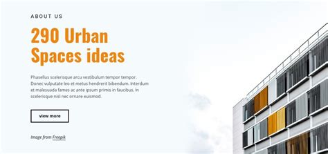 Urban Spaces Ideas Css Template By Nicepage