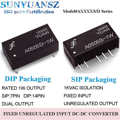 fixed voltage input dc dc power module 1w dc dc and dc dc converter