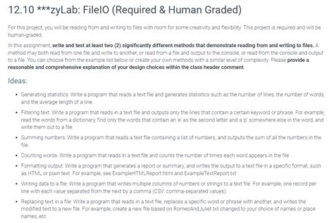 Solved 1210 ∗∗∗ Zylab Filelo Required And Human Graded