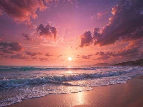Ai Stock Beach Sunset By Ambient Avalancher On Deviantart