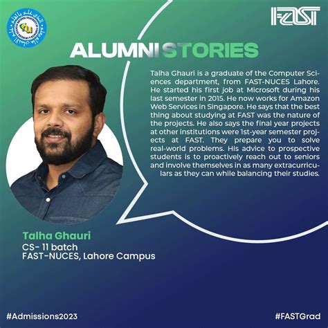 Talha Naveed Ghauri On Linkedin Alumnistories Fastnuces