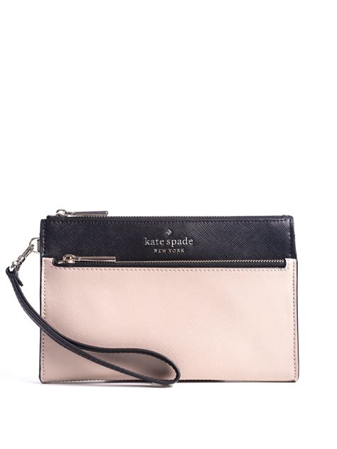Kate Spade Staci Medium Wristlet Colorblock Warm Beige Multi Averand