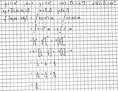 Line Integral Where Did I Go Wrong R Calculus