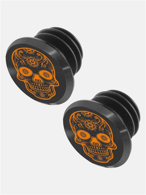 Grip Cap Cnc Skull Altra Bike Accessories Nencini Sport