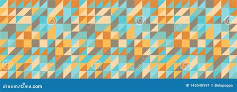 Seamless Geometric Triangle Pattern Abstract Retro Vector Stock Vector Illustration Of