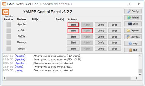 Xampp Phpmyadminでデータベースを作成 削除する手順 Itsakura