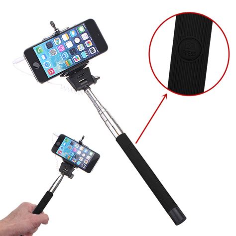 Extendable Handheld Monopod Selfie Stick With 3 5mm Cable Sale