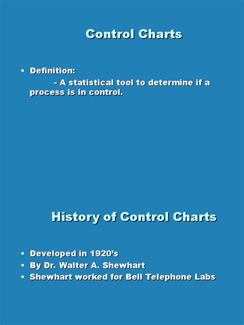 control chart basics pdf standard deviation statistics