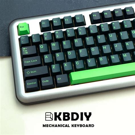Kbdiy GMK Wavez 173 Keys Caps DIY Custom Cherry Profile DYE SUB Green