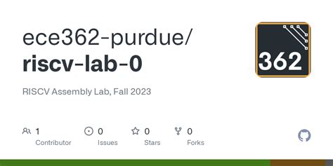 GitHub Ece362 Purdue Riscv Lab 0 RISCV Assembly Lab Fall 2023