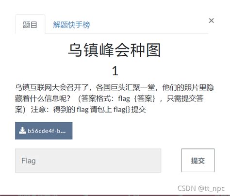 Buuctf Misc 专题（8）乌镇峰会种图buuctf 乌镇峰会种图 Csdn博客