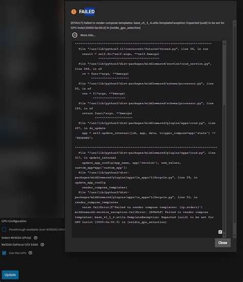 Electric Eel Enable Nvidia On Container Fails TrueNAS General