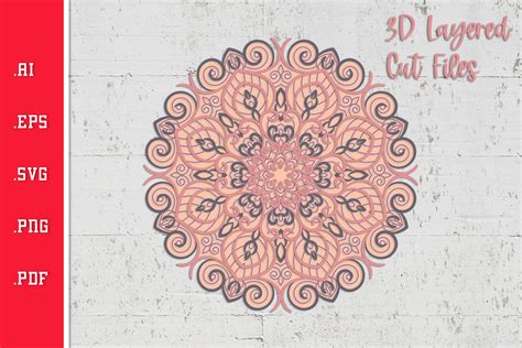 Mandala 3d Layered Svg Cut File Graphic By Slim Studio · Creative Fabrica