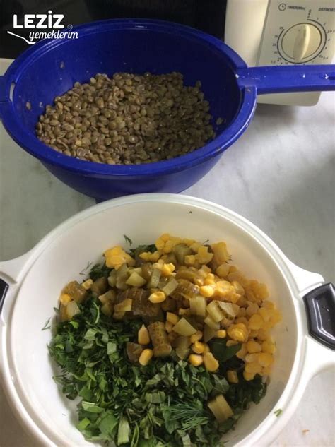 Yeşil Mercimek Salatası Yapımı Leziz Yemeklerim